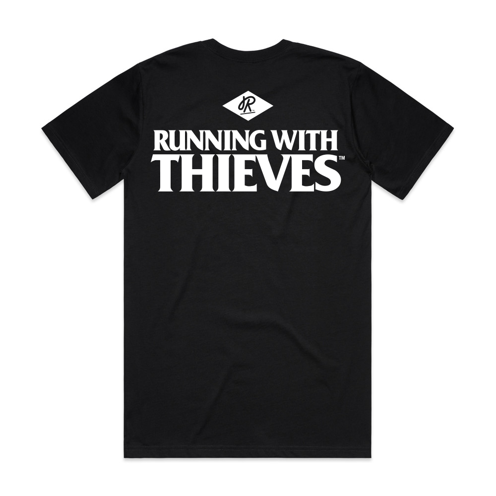 RWT Logo Tee - Black – Running With Thieves