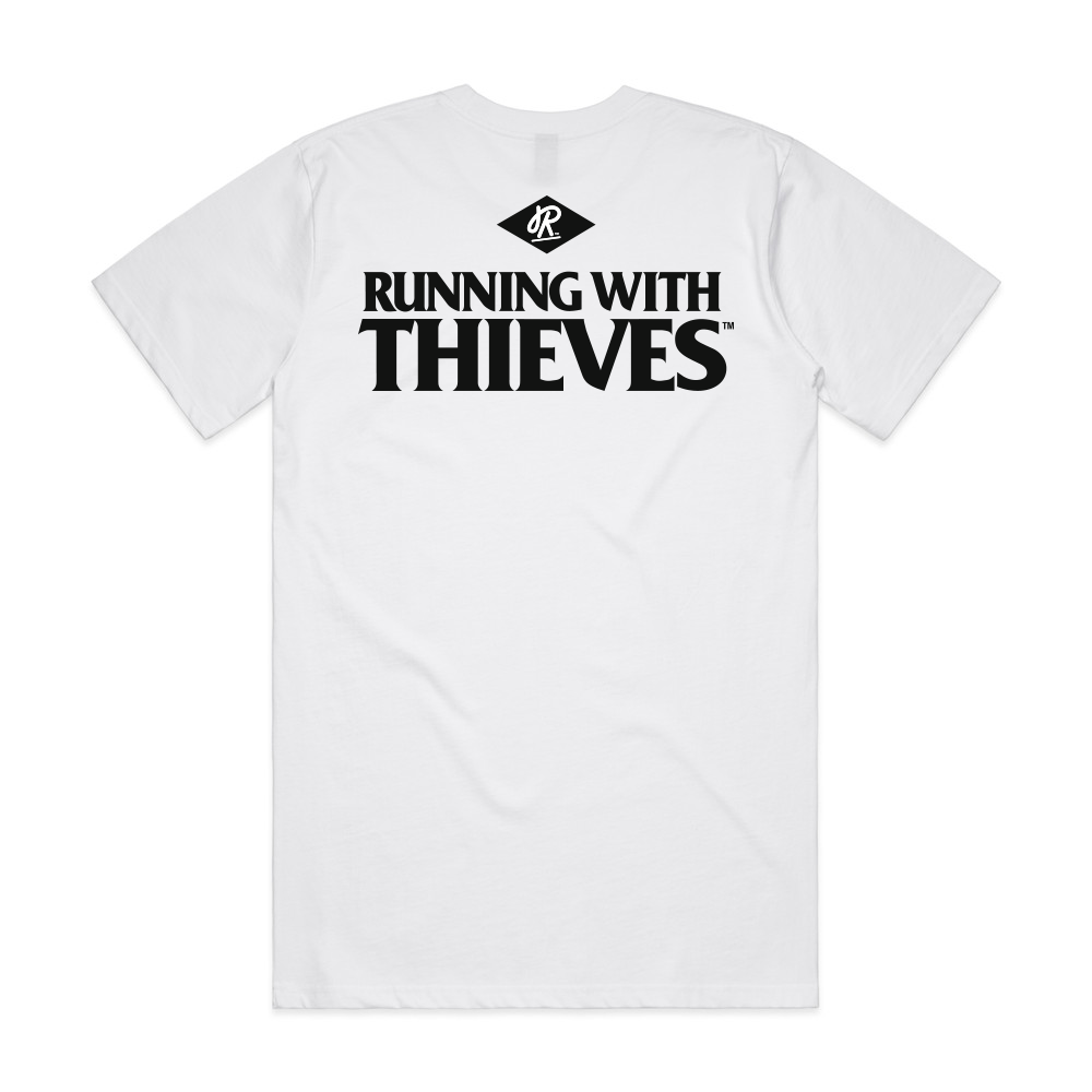 RWT Logo Tee - White – Running With Thieves